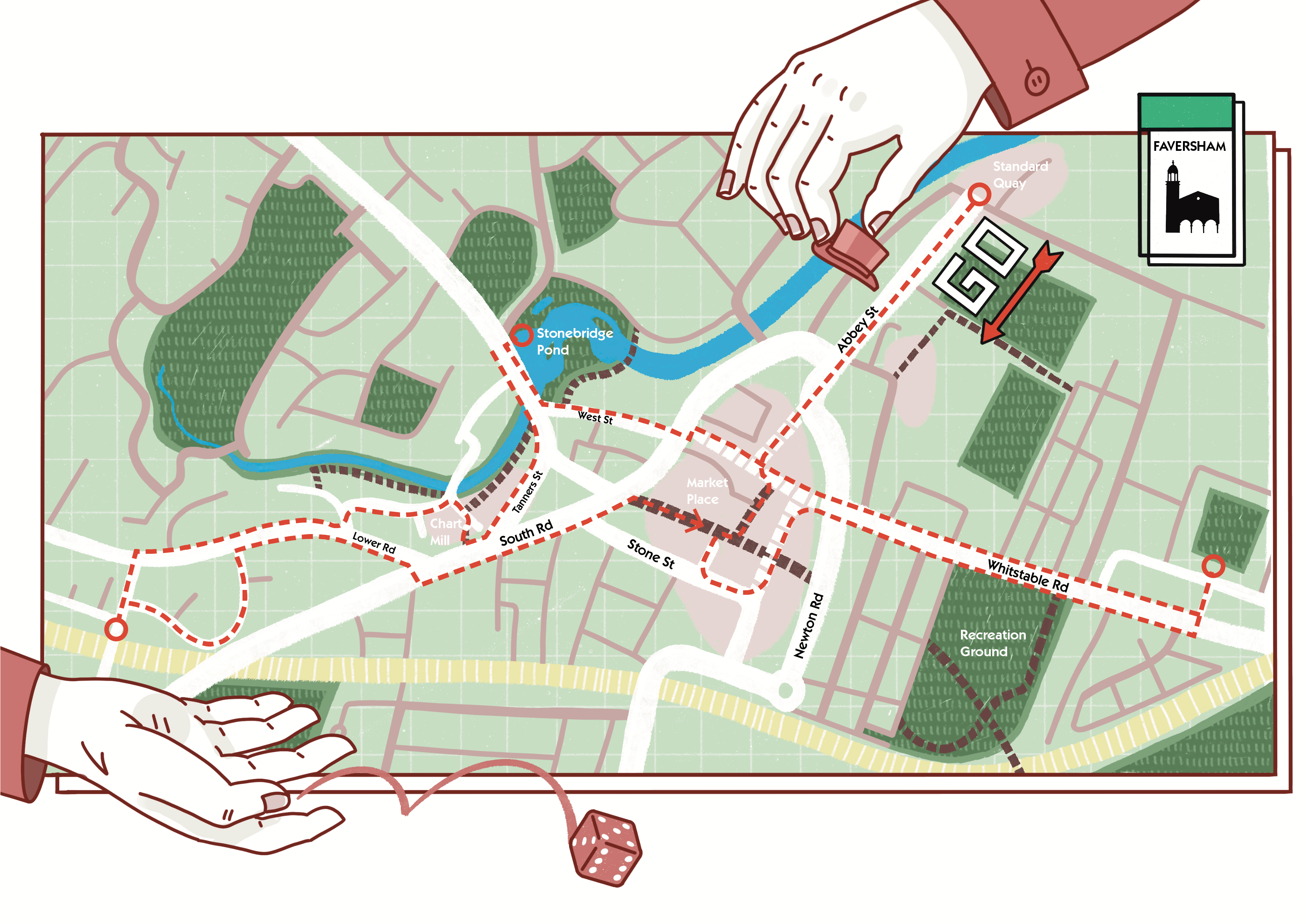 Discover and Enjoy Faversham Monopoly Board Walks - Visit Swale